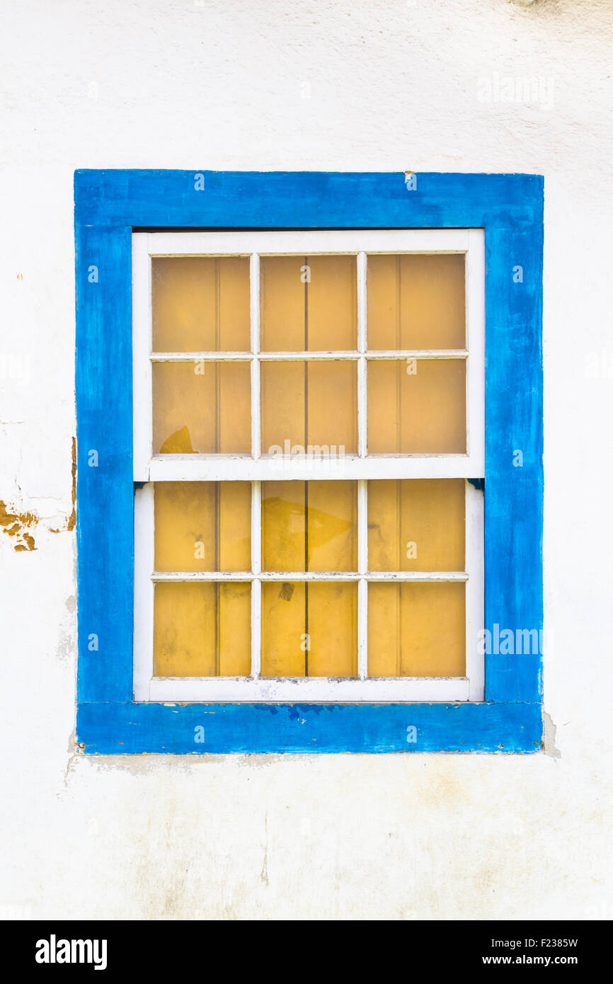 Colorful vintage window Stock Photo - Alamy