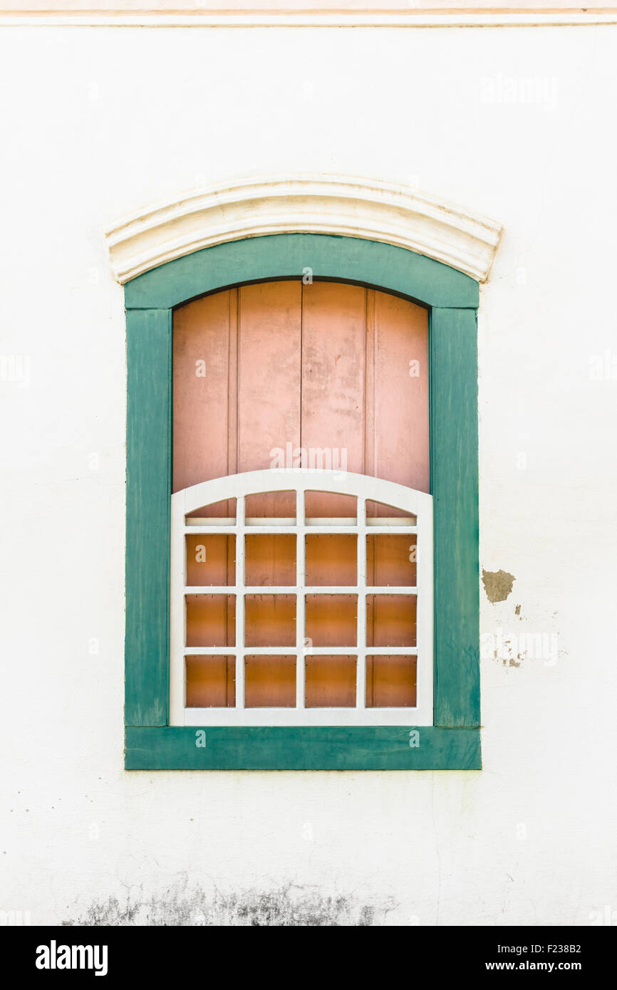Colorful vintage window Stock Photo - Alamy