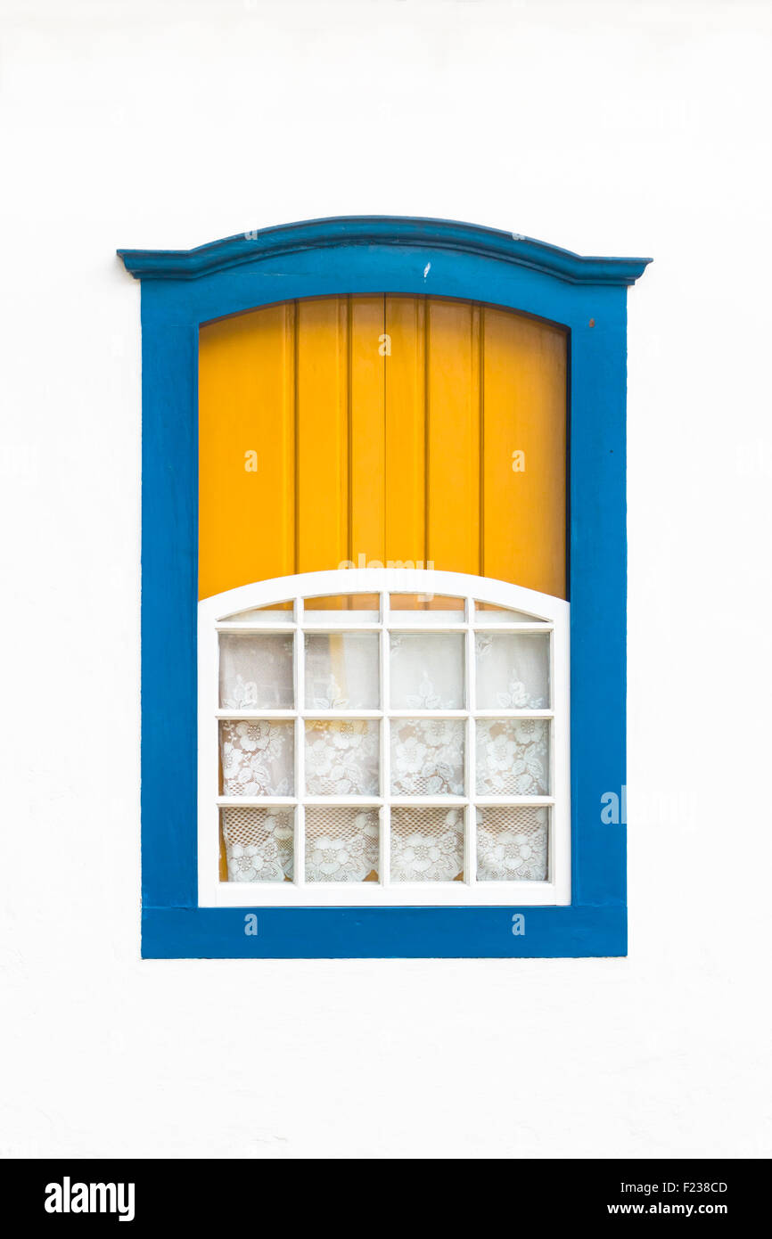 Colorful vintage window Stock Photo - Alamy