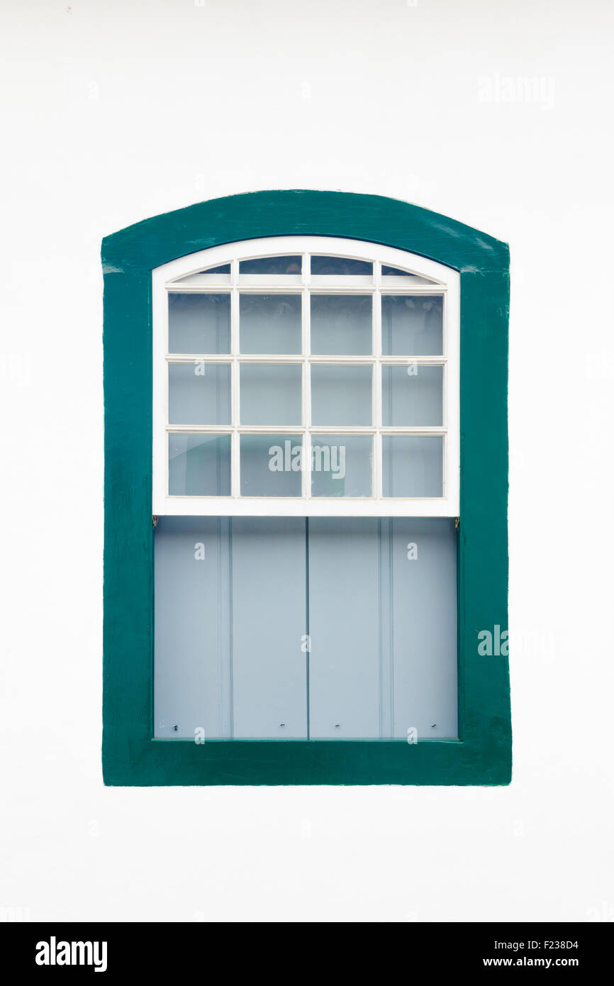 Colorful vintage window Stock Photo - Alamy