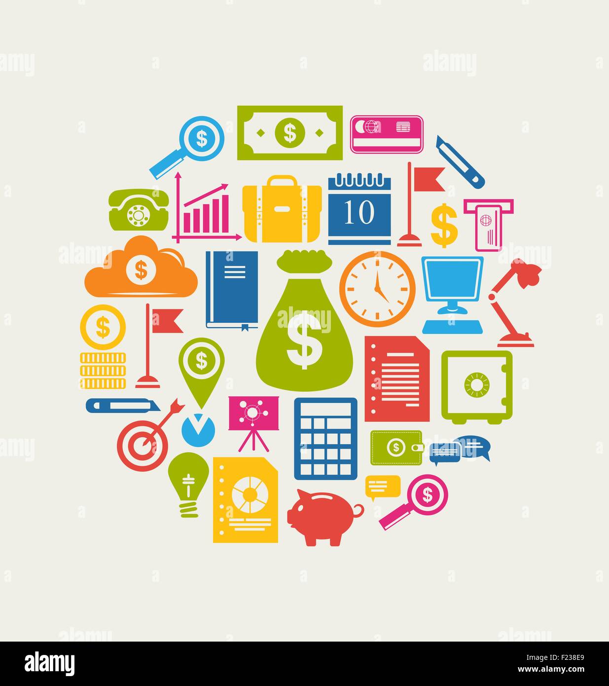 Cloud of objects Stock Vector Images - Alamy