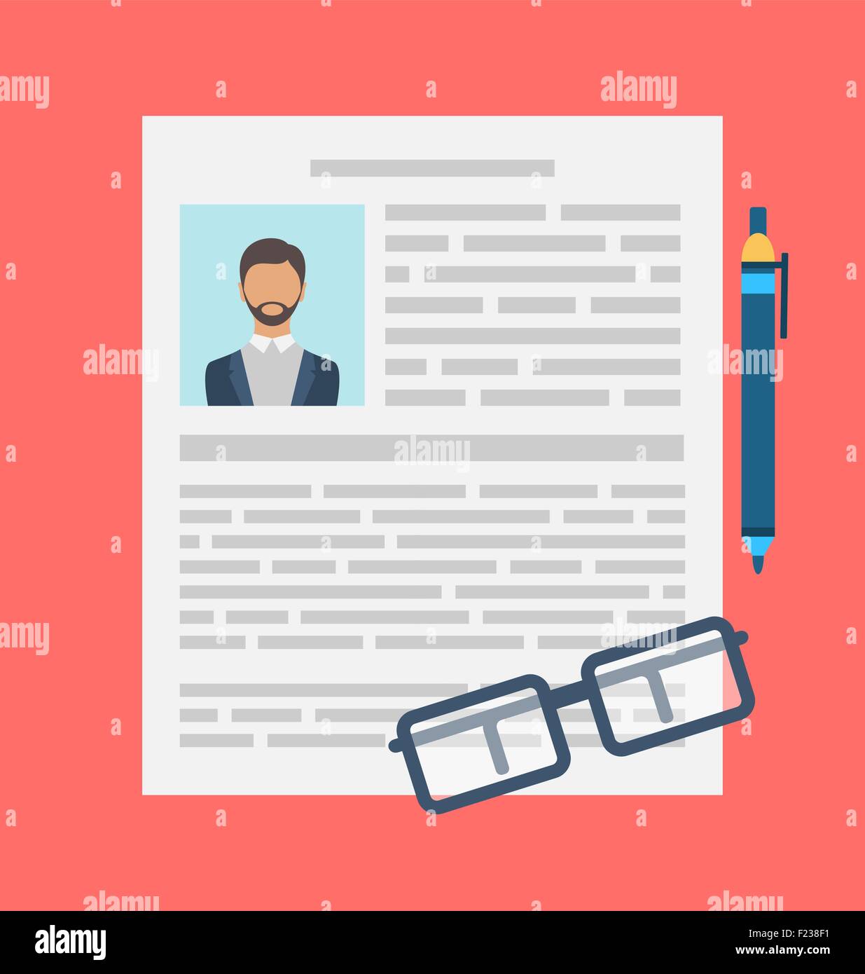 Writing a cv hi-res stock photography and images - Alamy