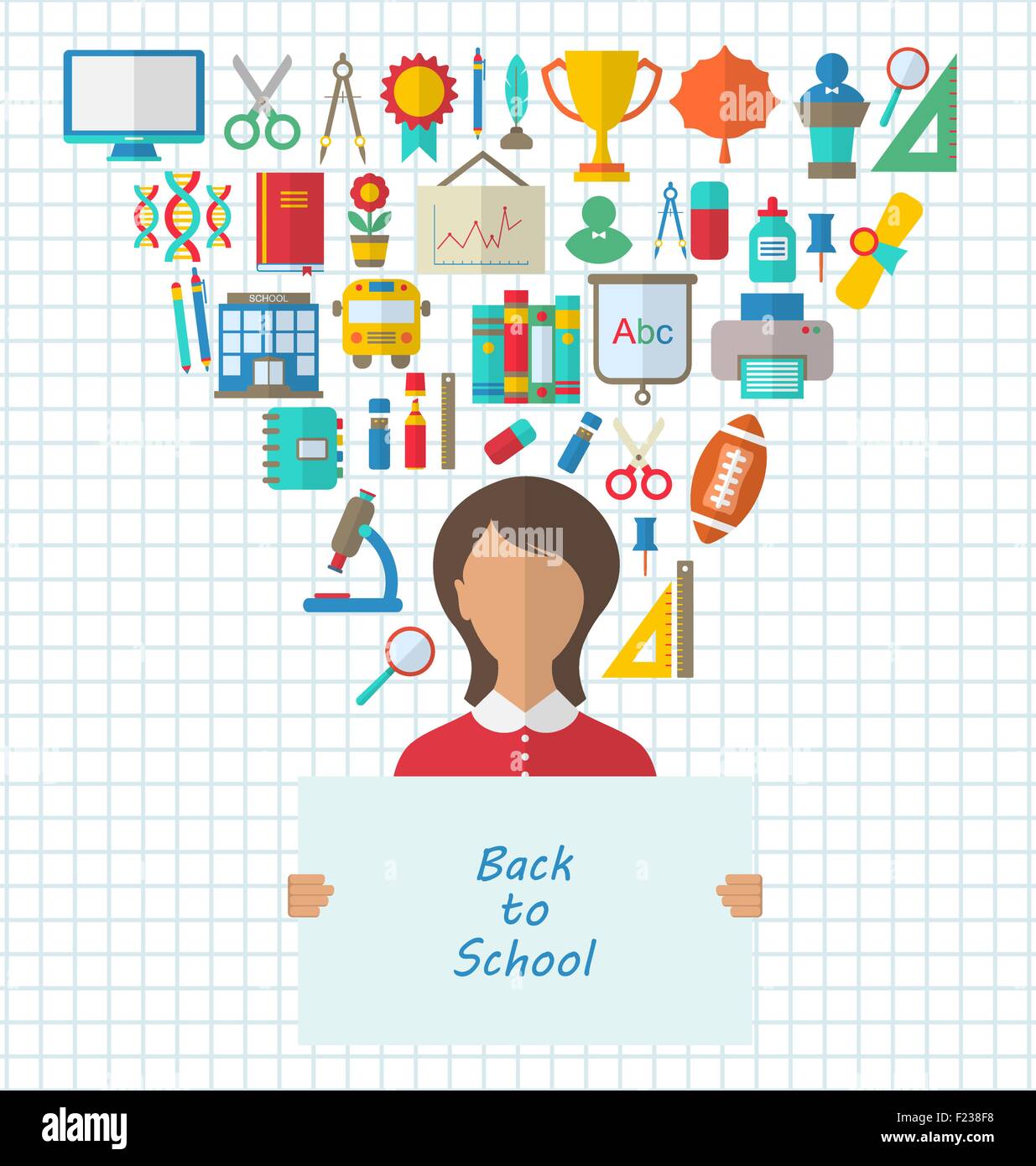 Back school education paper Stock Vector Images - Alamy
