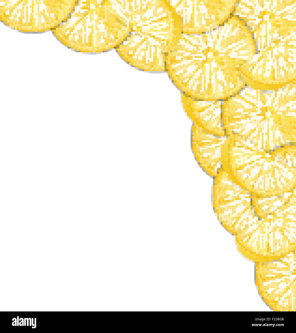 Abstract Border with Sliced Lemons Stock Vector Image & Art - Alamy