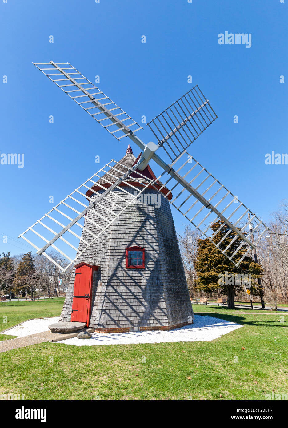 A windmill on Cape Cod Stock Photo - Alamy