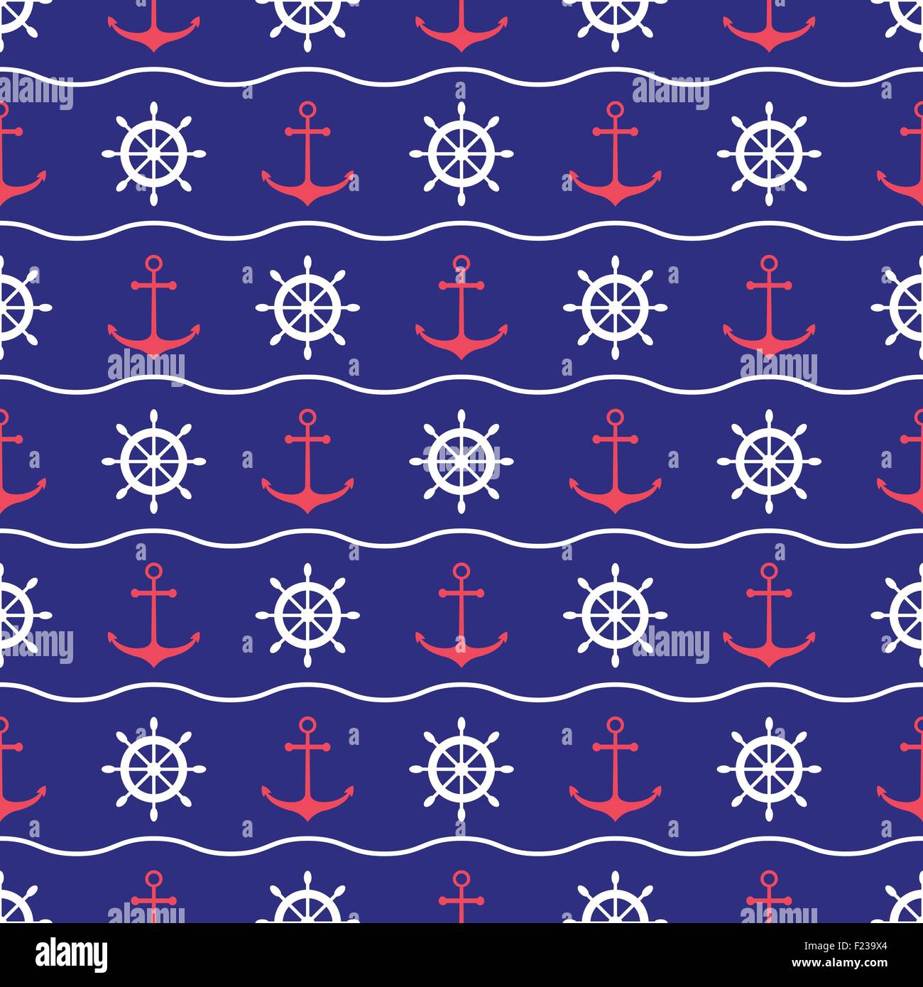 Seamless nautical pattern Stock Vector Image & Art - Alamy