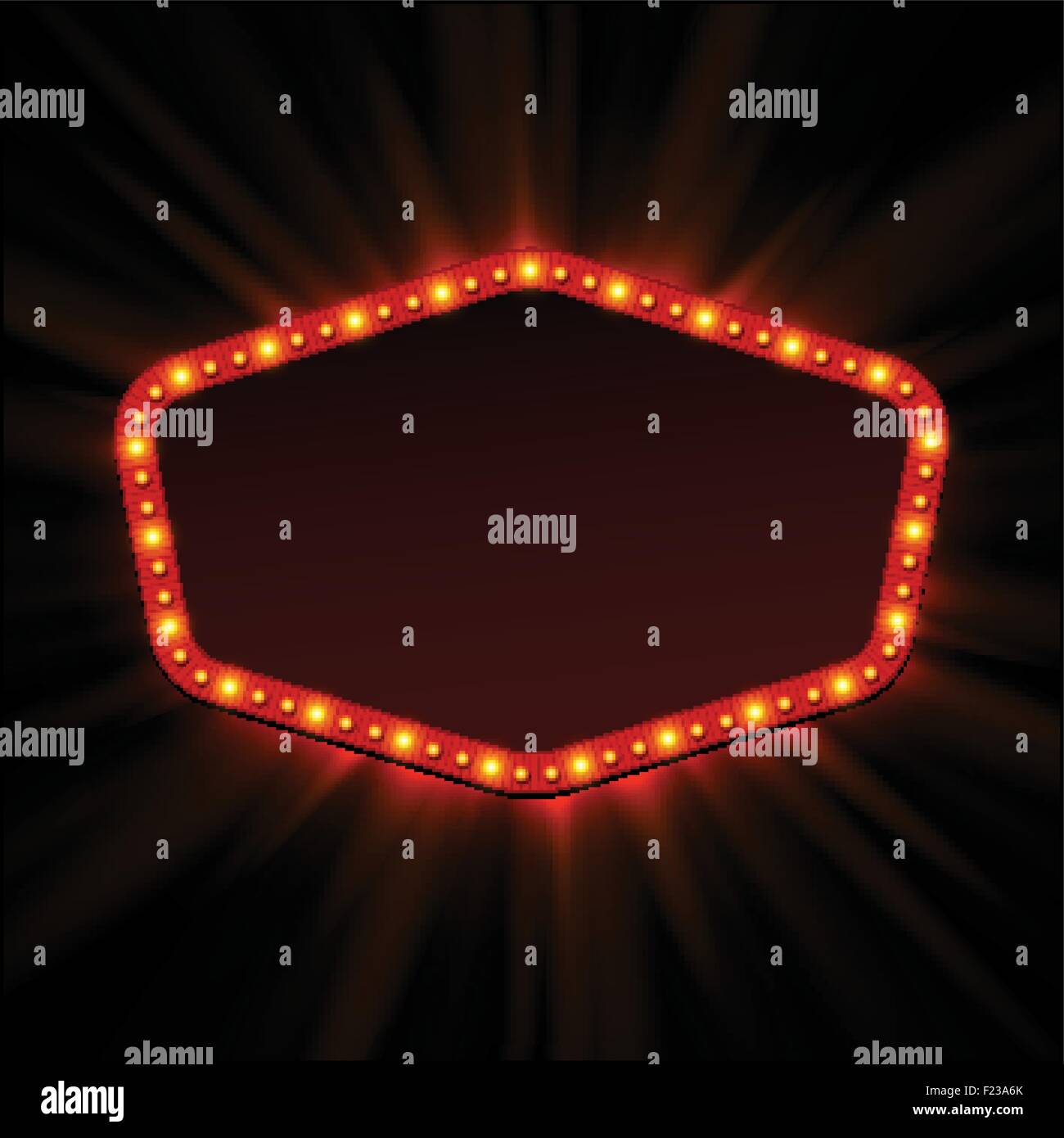 Banner circle retro light bulb Stock Vector Images - Alamy