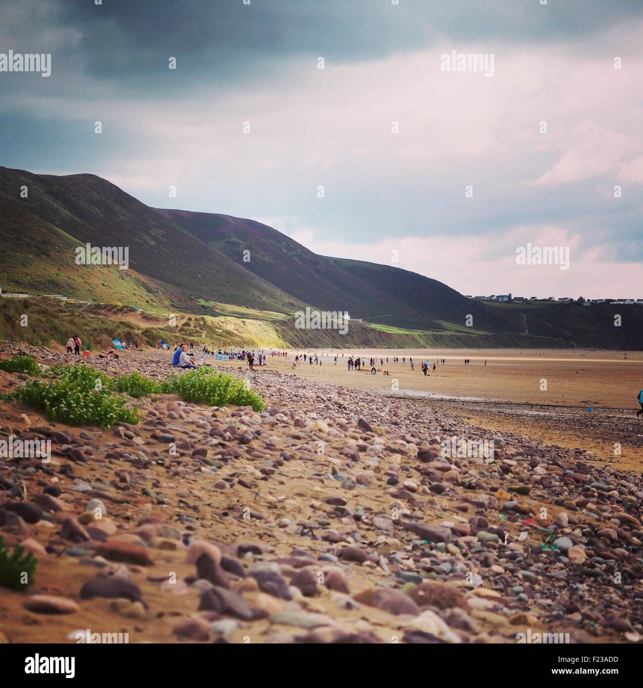 Llangennith beach wales hi-res stock photography and images - Alamy