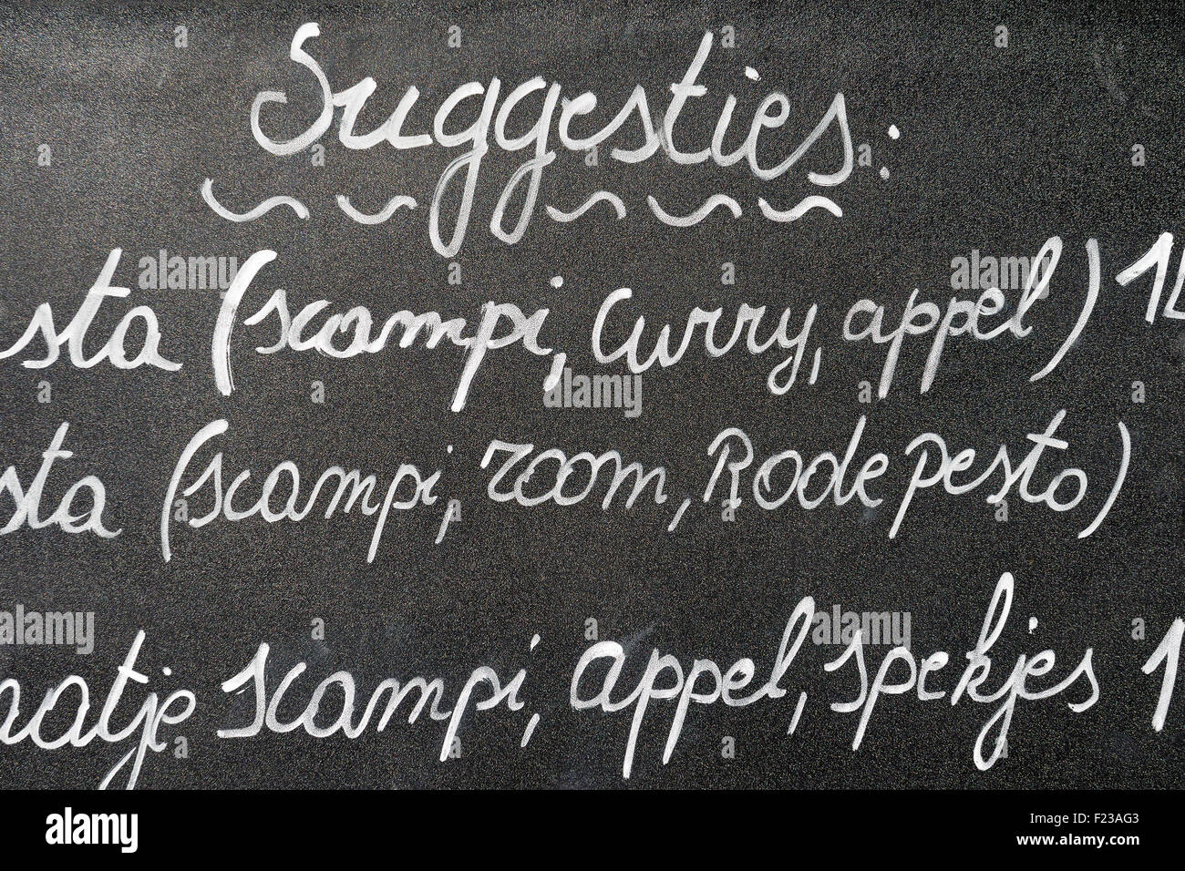 Example of typical European outdoors menu which can be seen in any EU ...