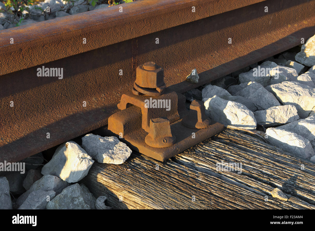 Rail fastening system hi-res stock photography and images - Alamy
