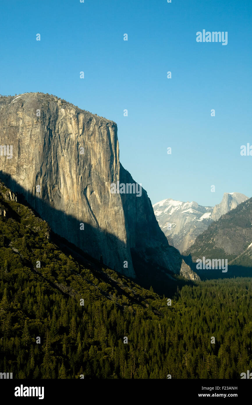 Rock formations in a valley, El Capitan, Yosemite Valley, Yosemite ...
