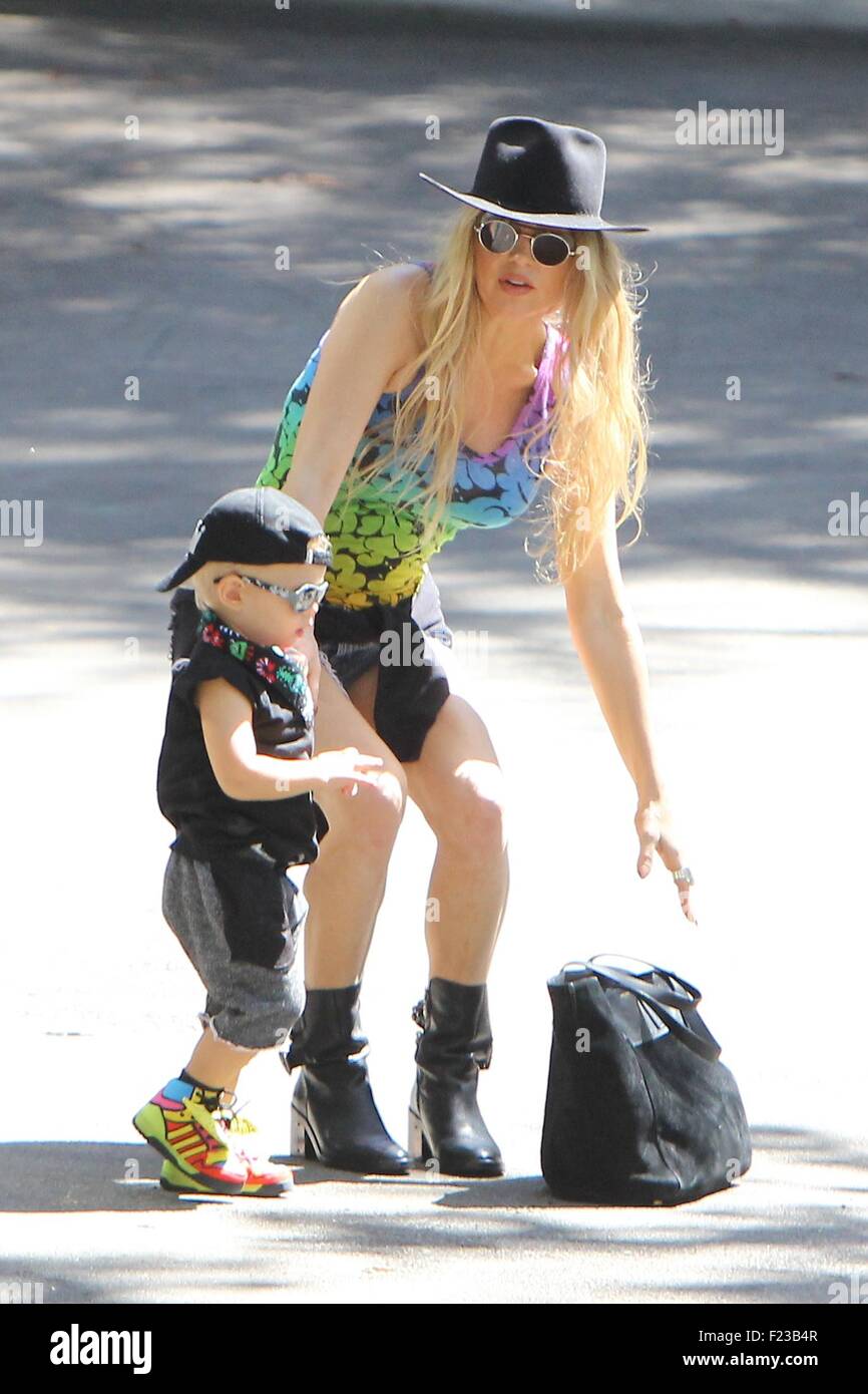 Fergie and her son Axl Duhamel out shopping in Brentwood Featuring ...