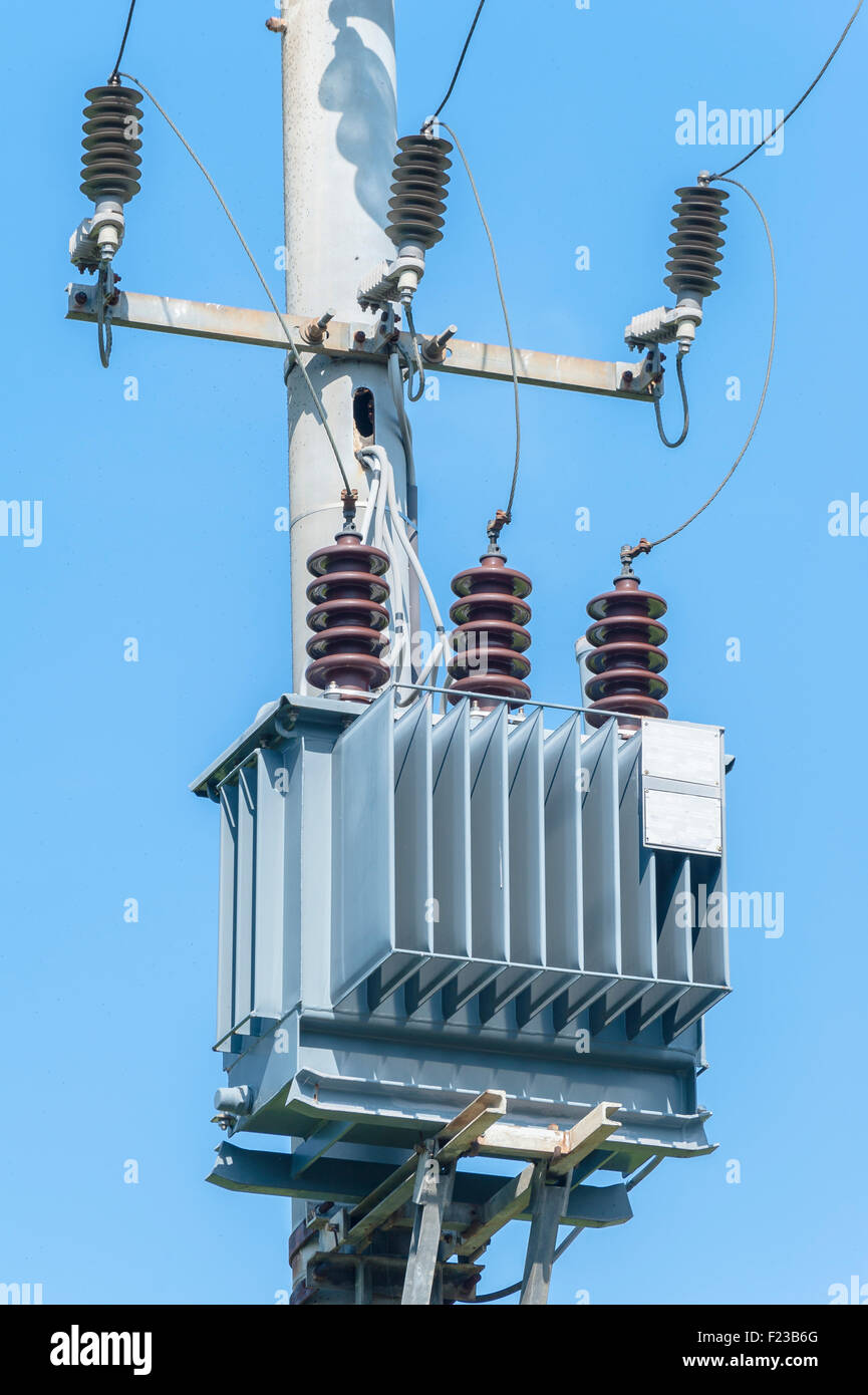 Power pole pylon transformer hi-res stock photography and images - Alamy