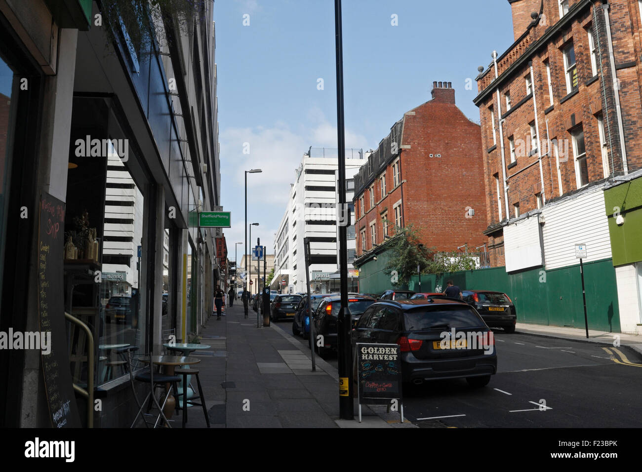 Cambridge St in Sheffield city centre England, due for redevelopment ...