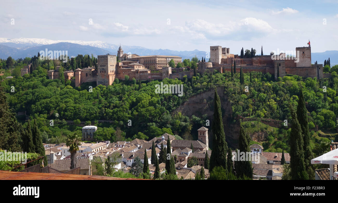 Alhambra Palace in Granada Andalucia Spain Europe Stock Photo - Alamy