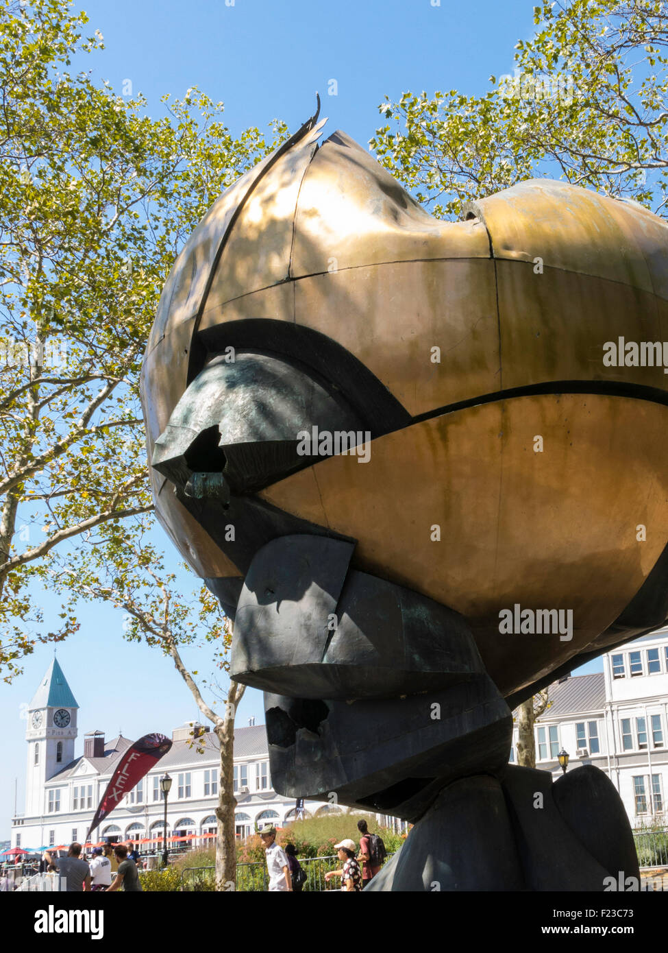 World Trade Center Sphere, Battery Park, NYC Stock Photo - Alamy