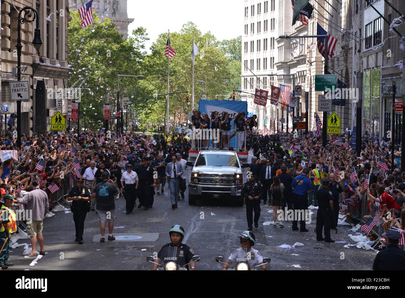 The United States women's national soccer team (USWNT) is honored with ...