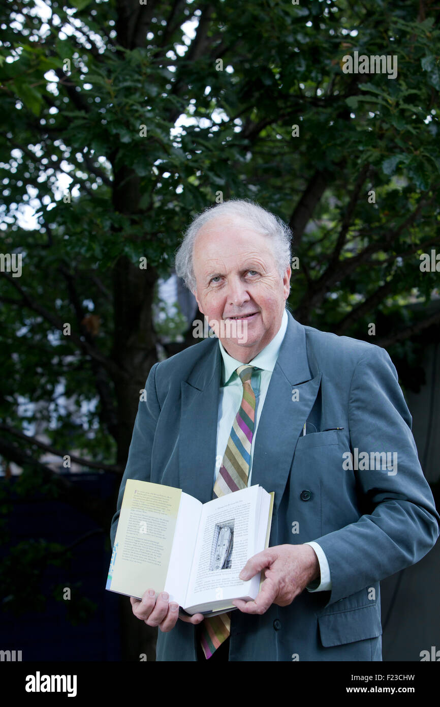 Alexander McCall Smith with his Scotland Street book, featuring a ...