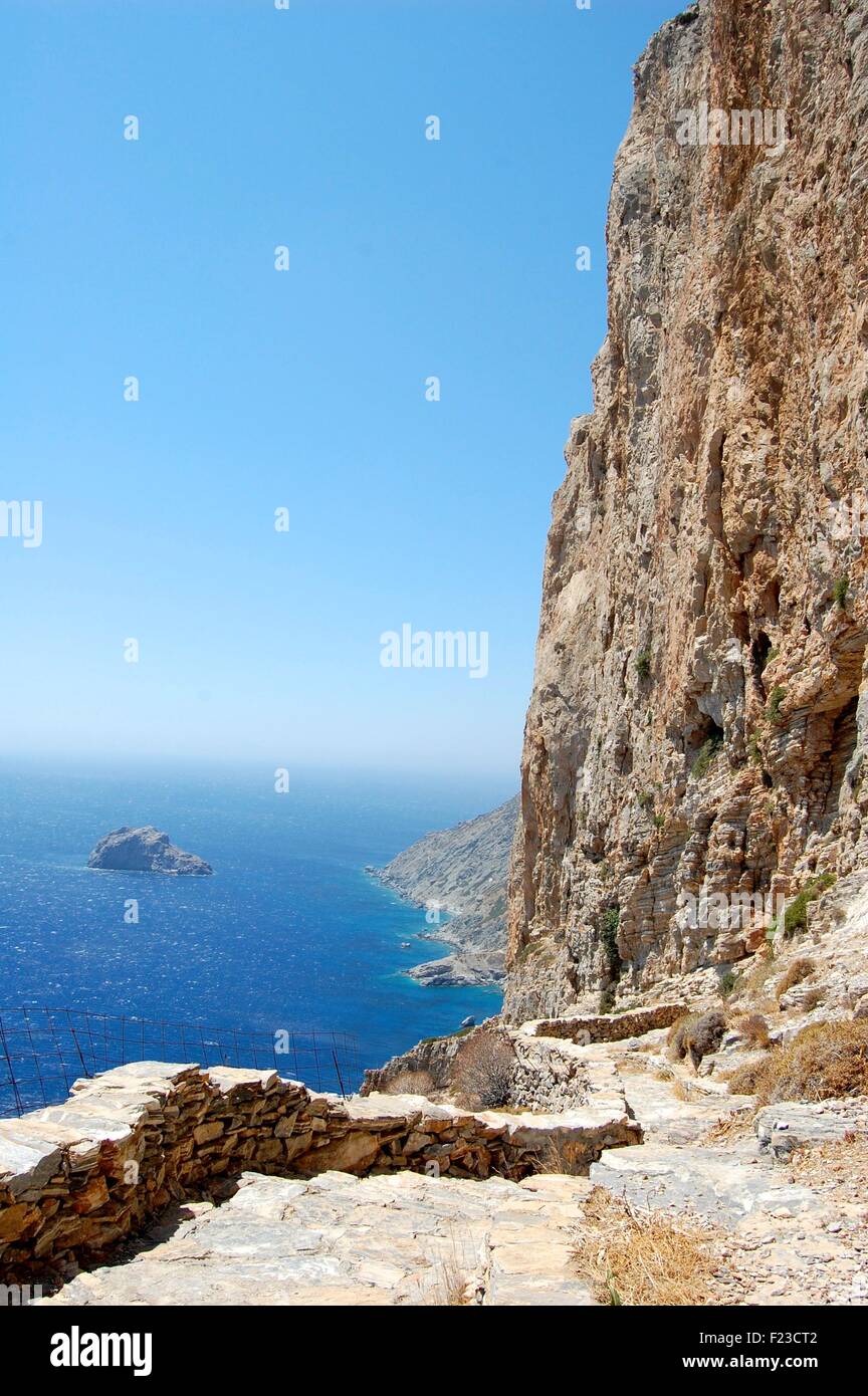 Cliffs of amorgos hi-res stock photography and images - Alamy