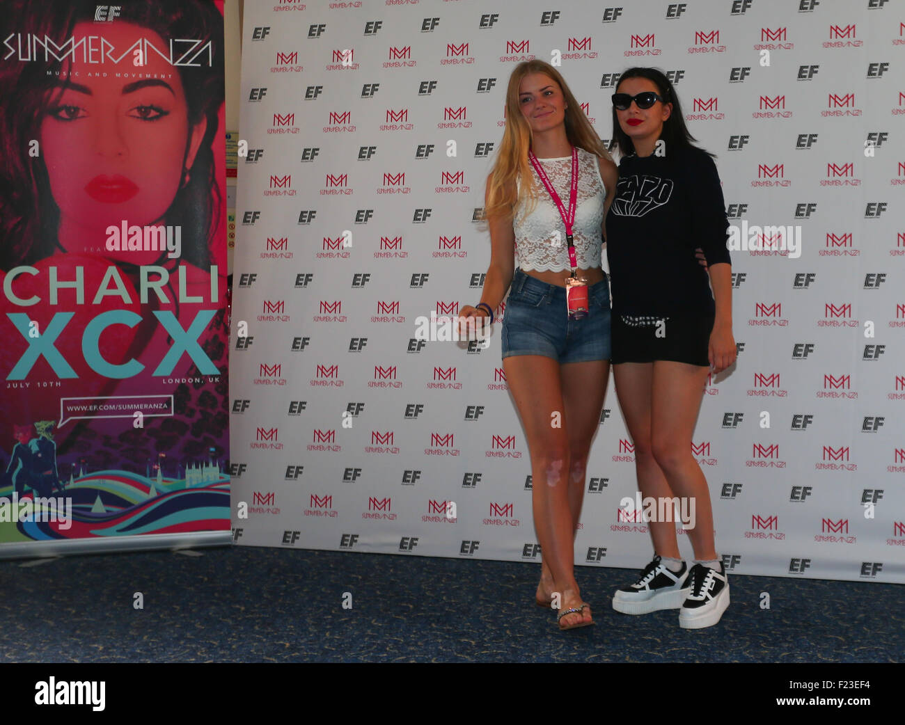 Charli XCX has a meet and greet with fans at Kempton Park Racecourse ...