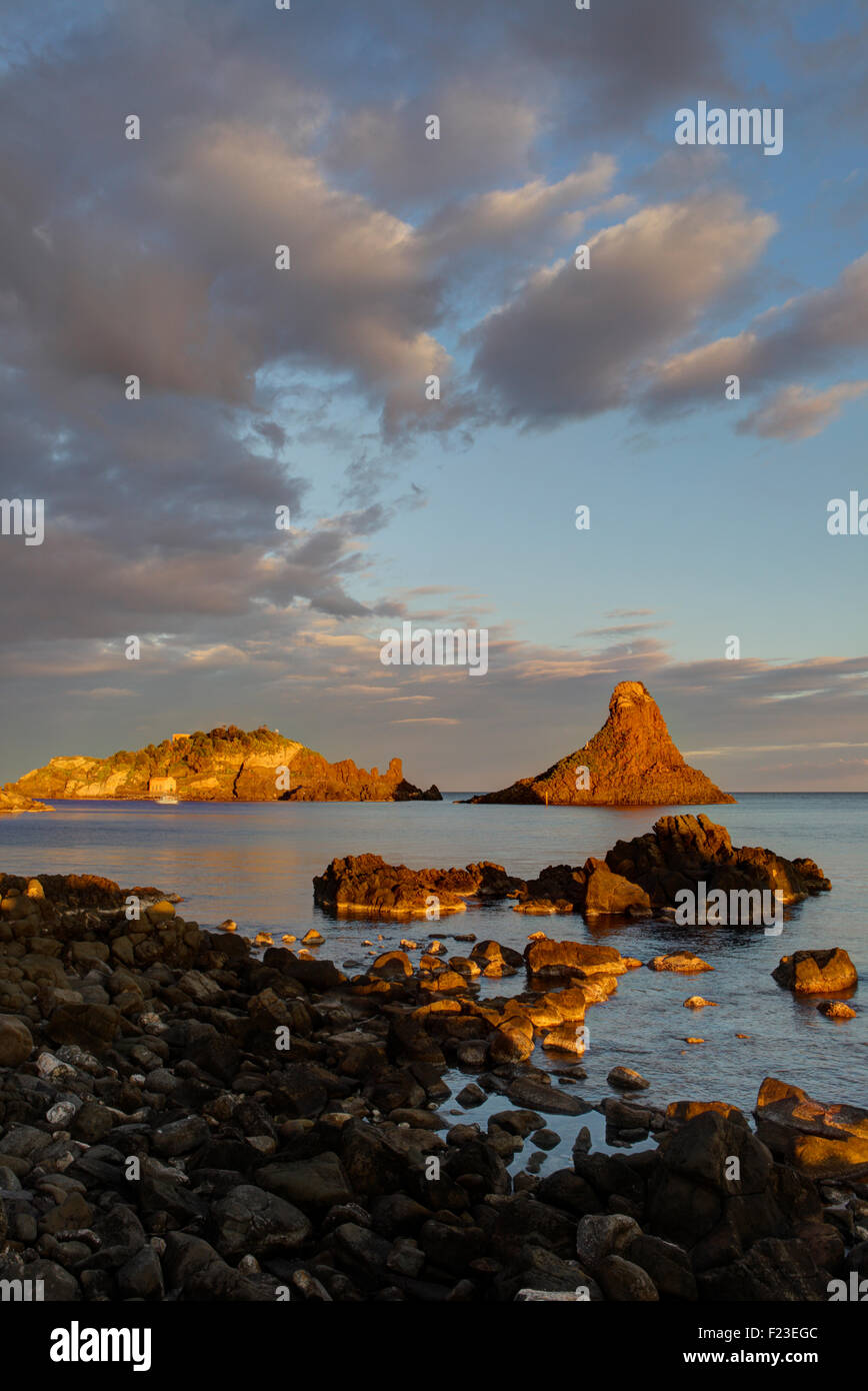 Cyclops stacks in Aci Trezza, Sicily, Italy Stock Photo - Alamy