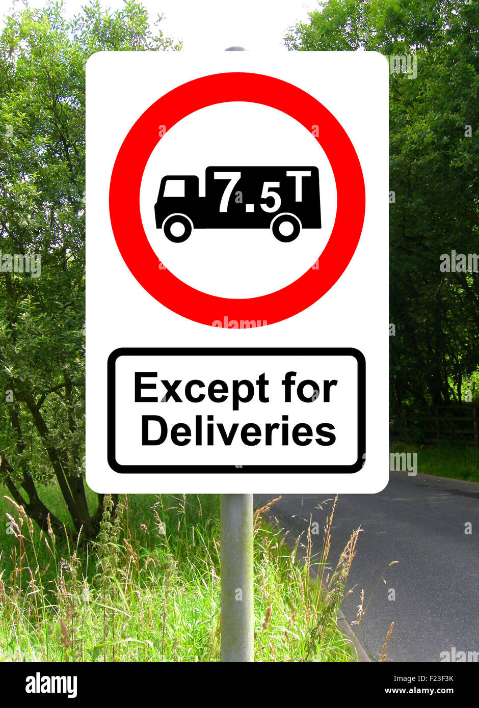 No Hgv Sign High Resolution Stock Photography and Images - Alamy