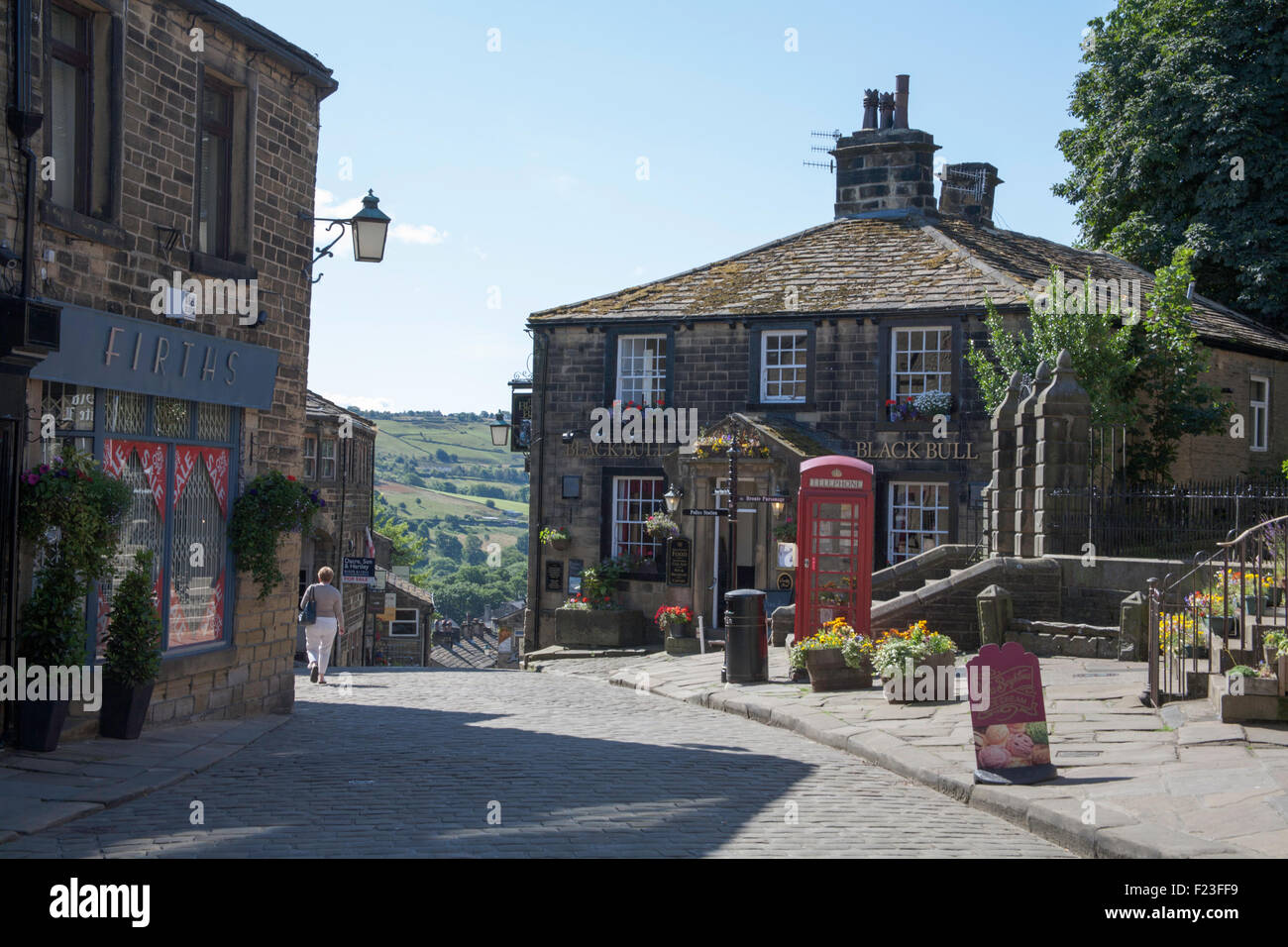 The Black Bull Pub Haworth West Yorkshire England Stock Photo - Alamy
