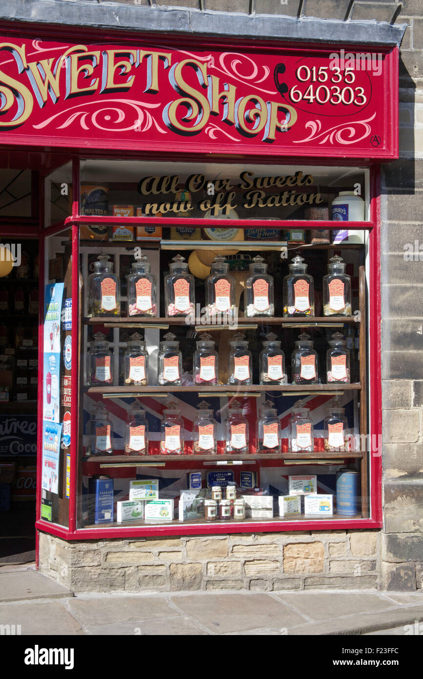 Mrs Beightons Sweet Shop Haworth West Yorkshire England Stock Photo - Alamy