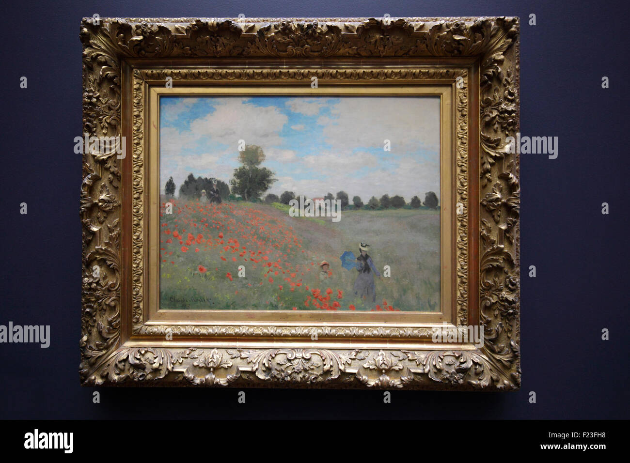 Poppy field by Claude Monet, Musée d'Orsay, Paris, France Stock Photo ...