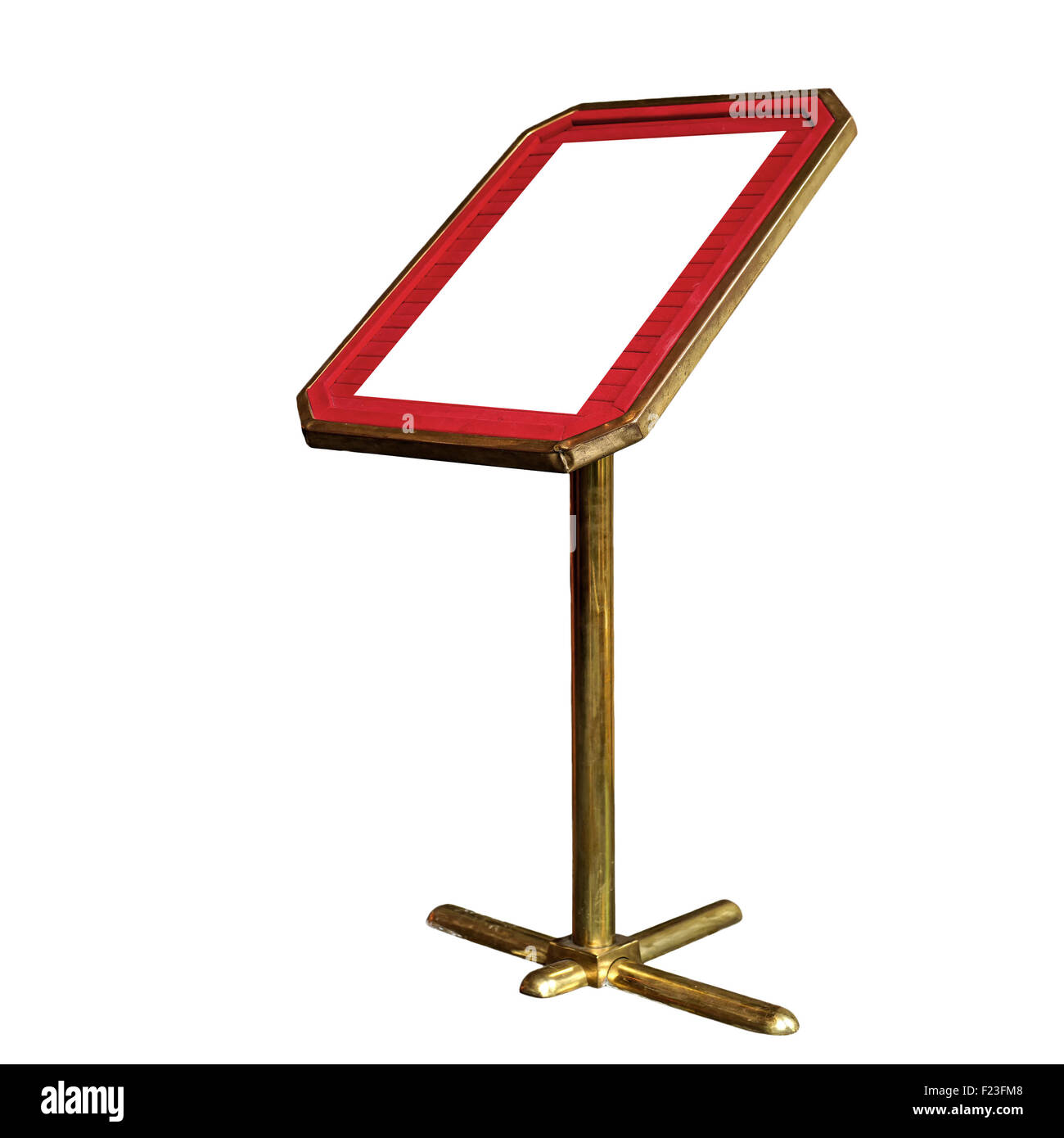 blank stand billboard for advertisement isolated on white background ...