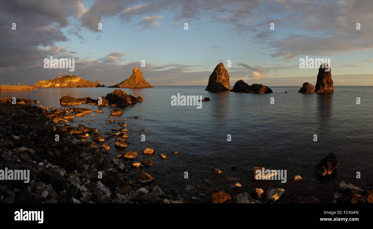 Cyclops stacks in Aci Trezza, Sicily, Italy Stock Photo - Alamy