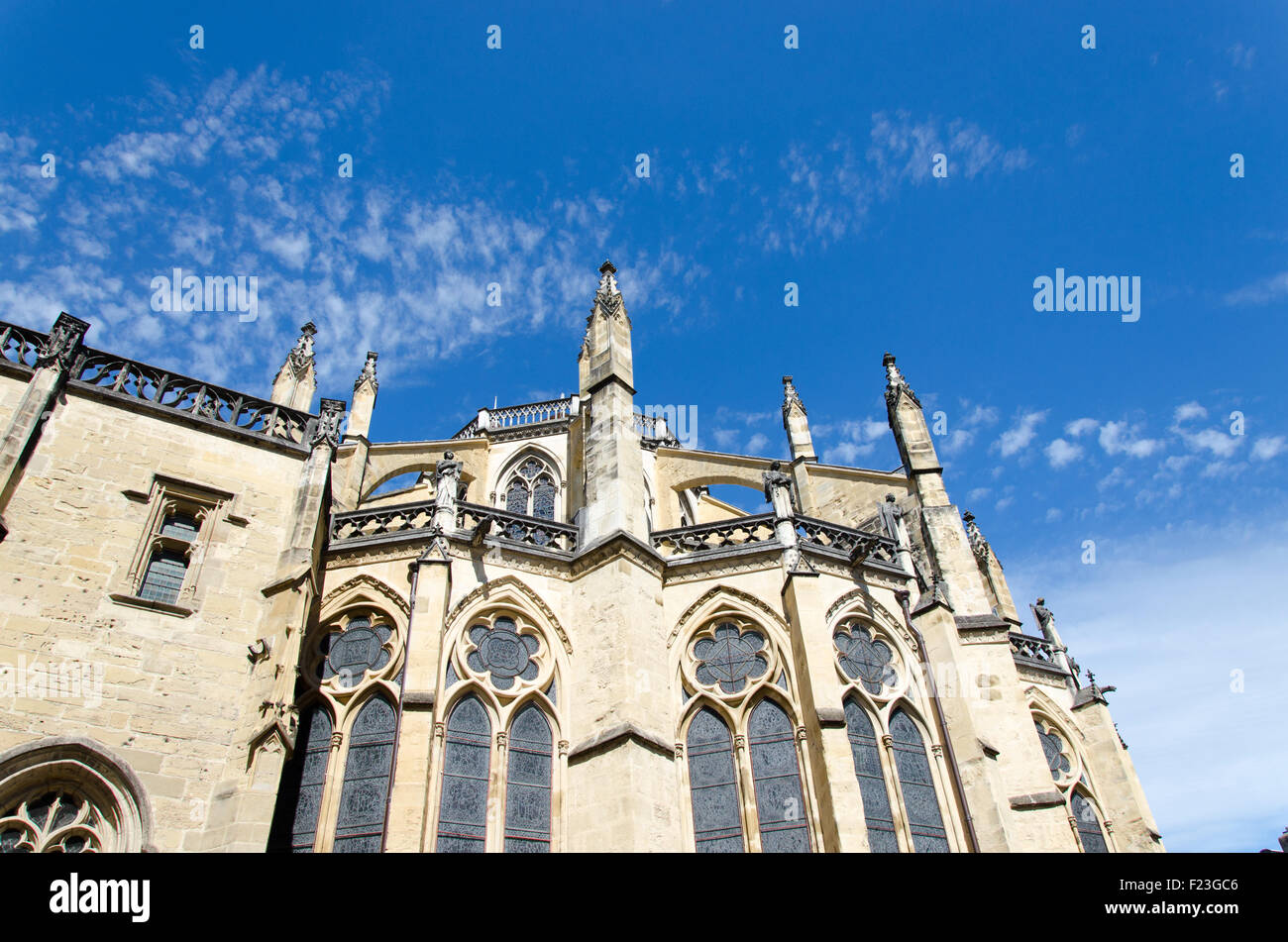 Frontage of a church and a blue sky Stock Photo - Alamy