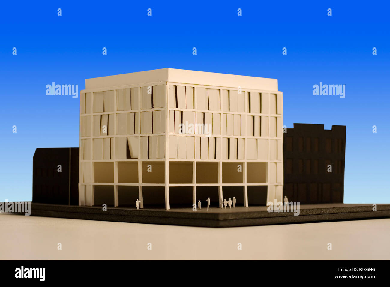 Photo of a building scale model Stock Photo - Alamy