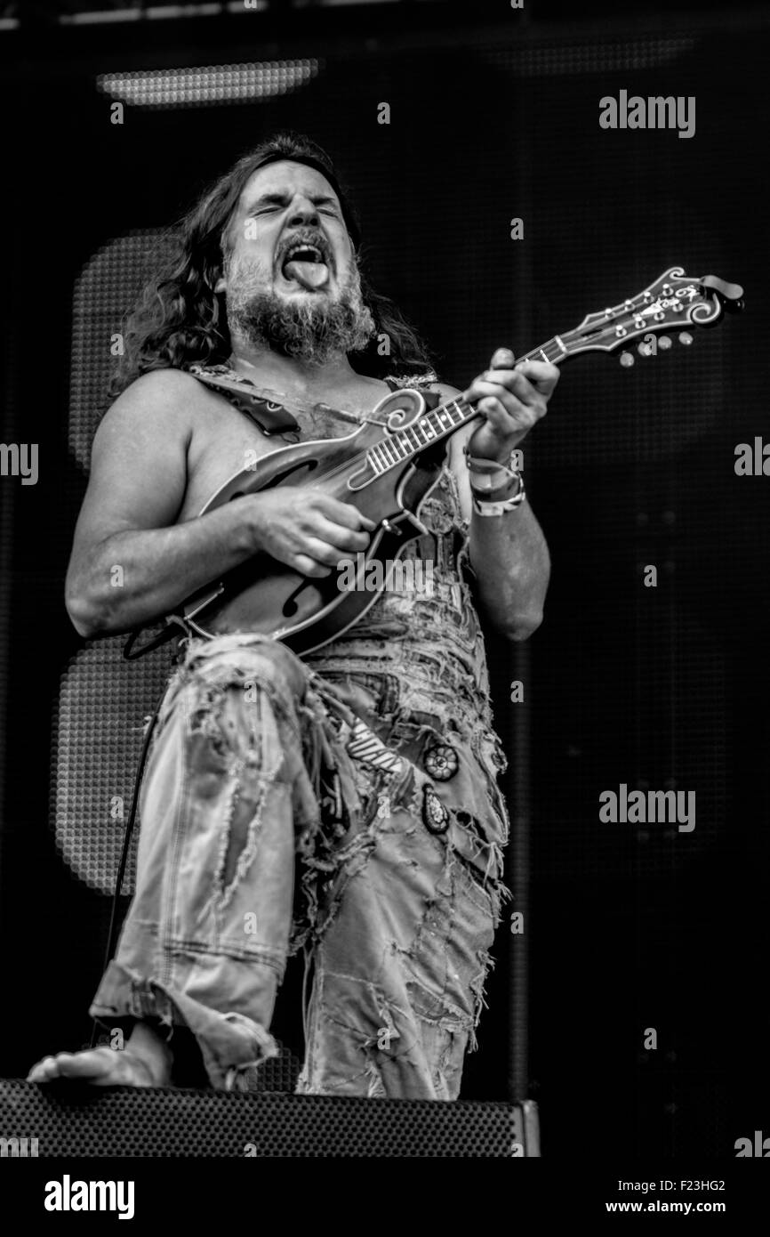 Hayseed Dixie wowing the crowds Live at Victorious Festival 2015 Stock ...