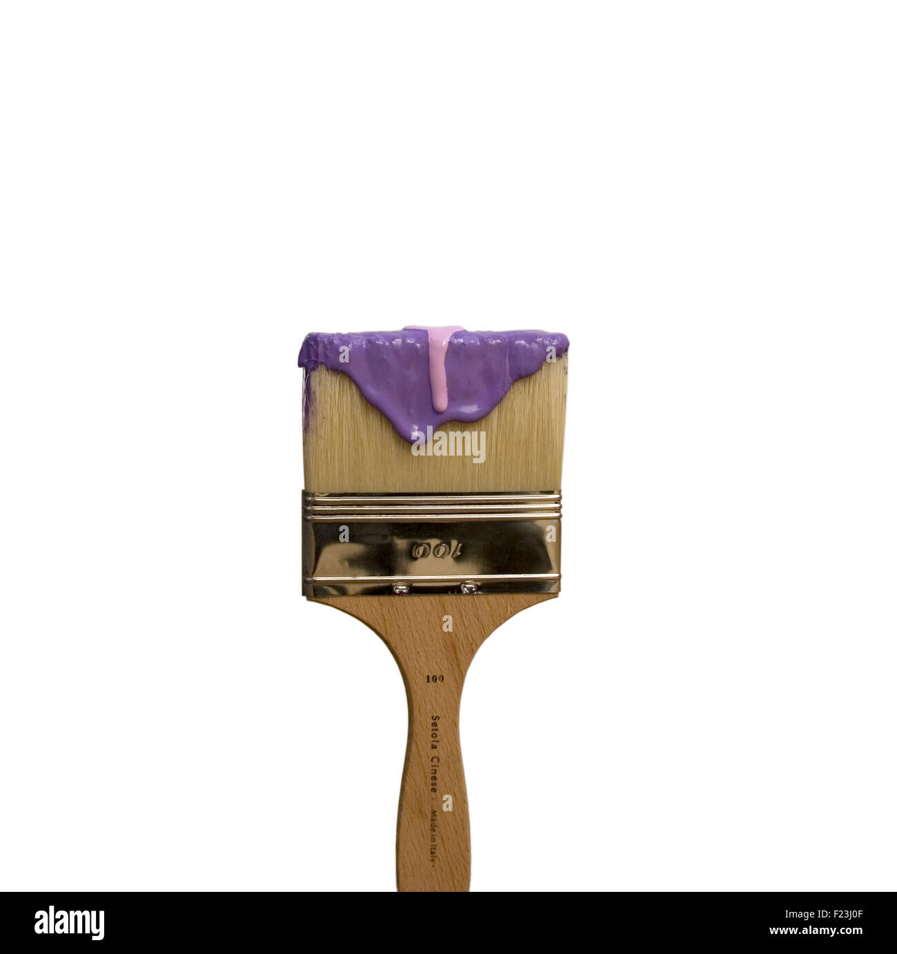 Big Paintbrush isolated on a white background Stock Photo - Alamy