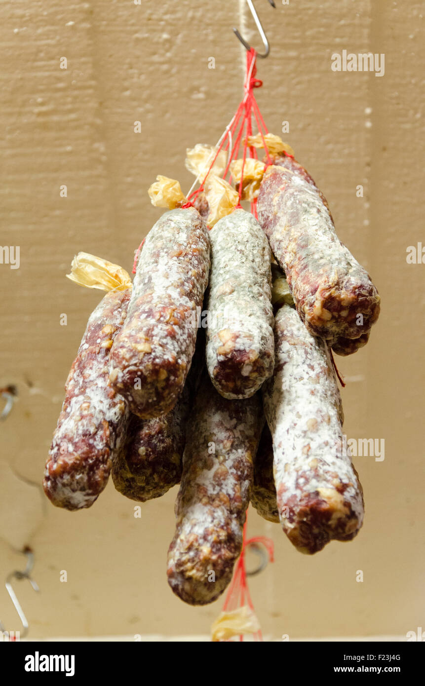 Drying sausage hi-res stock photography and images - Alamy