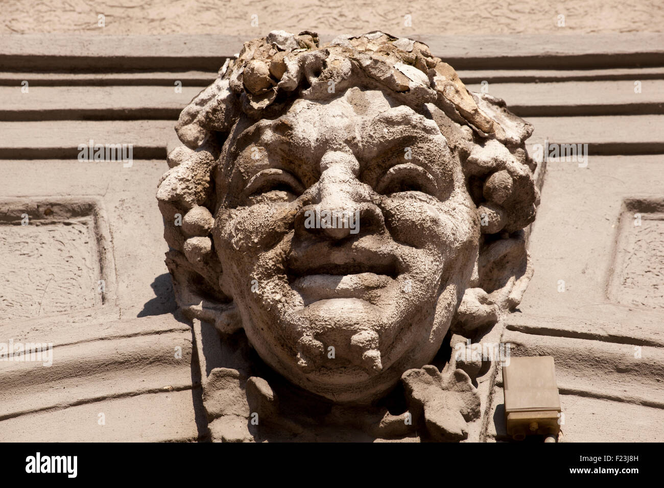 Head of an stone sculpture Stock Photo - Alamy