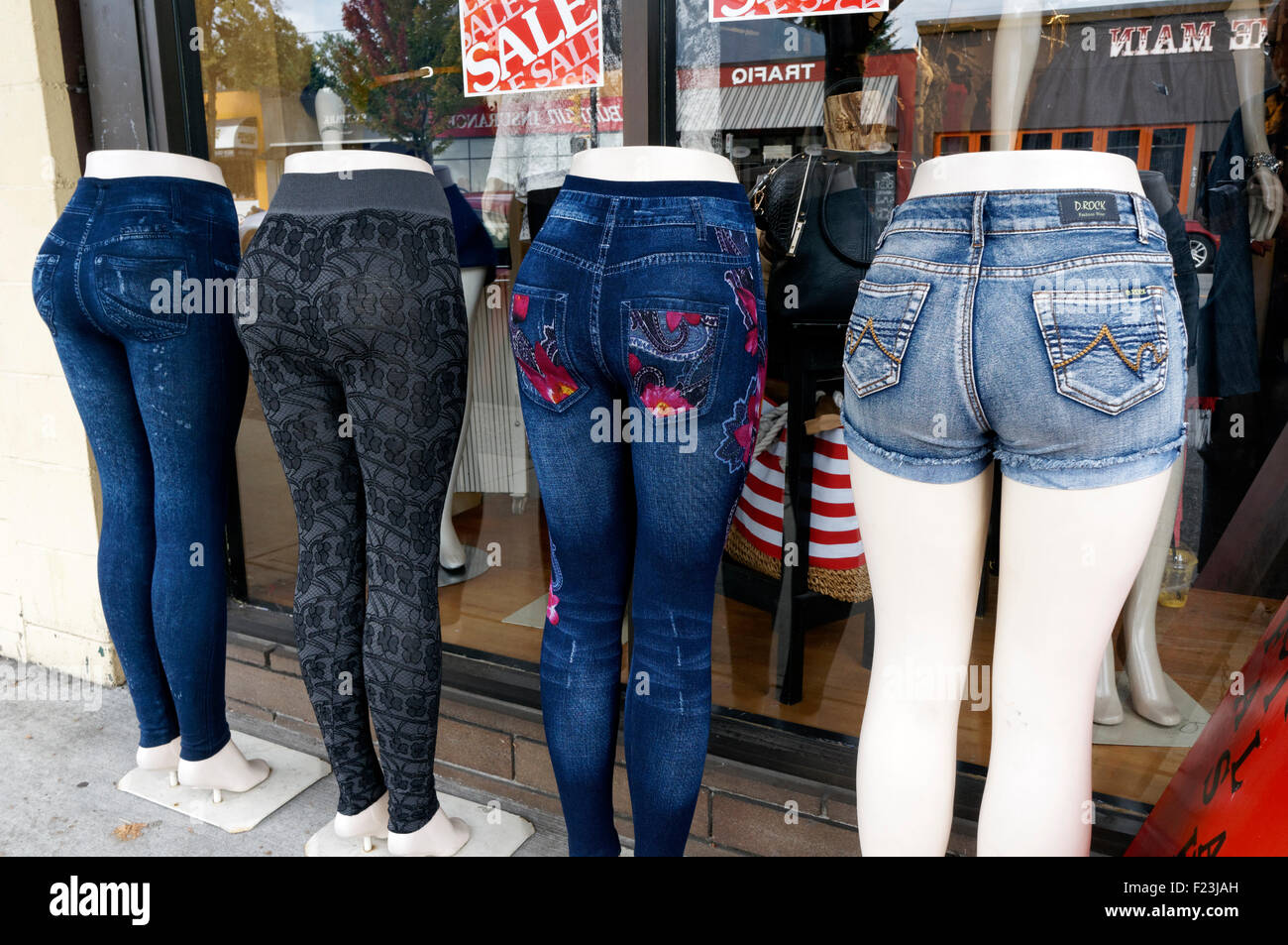 Rear view mannequins fitted denim hi-res stock photography and images ...