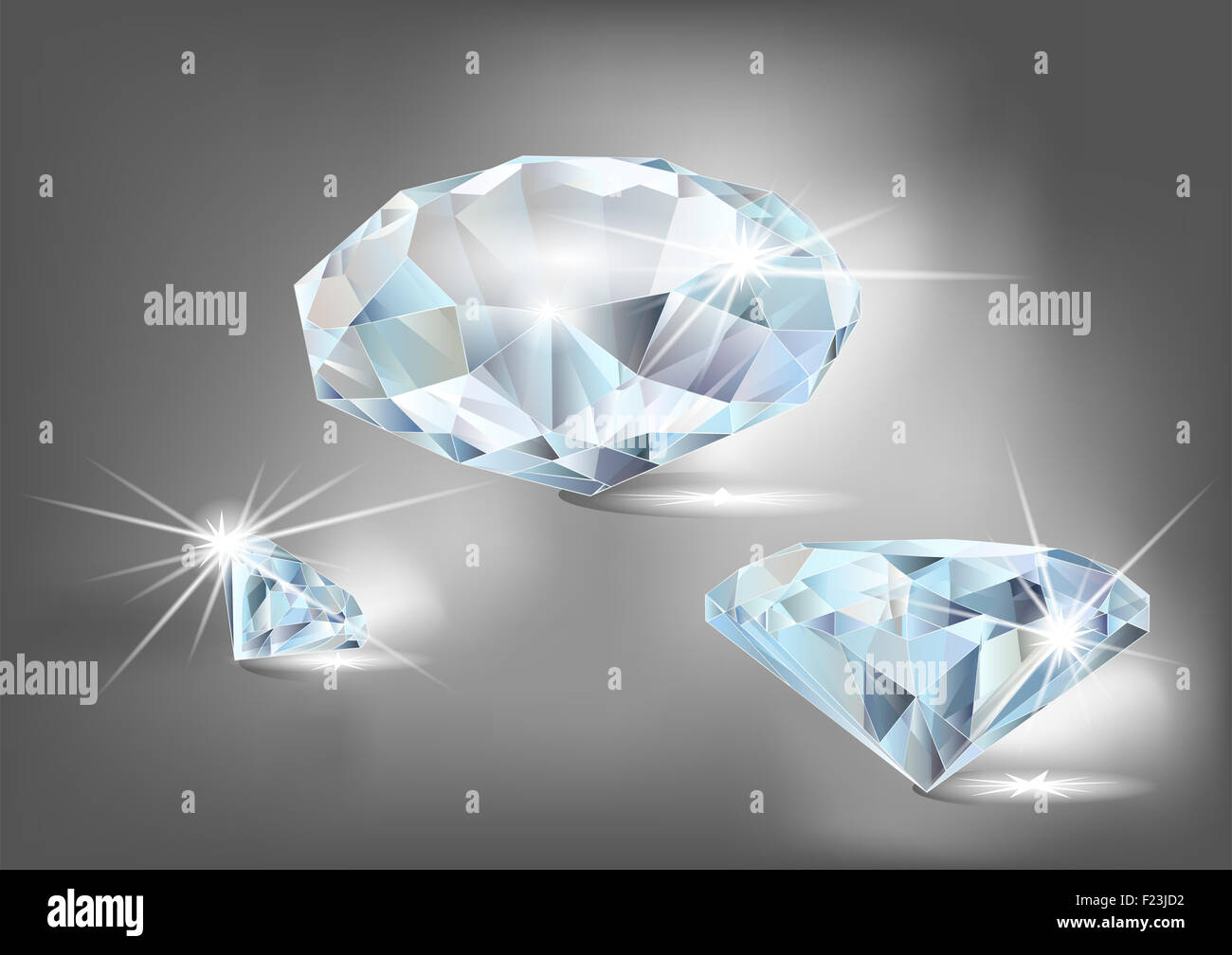 set of diamonds o Stock Photo - Alamy