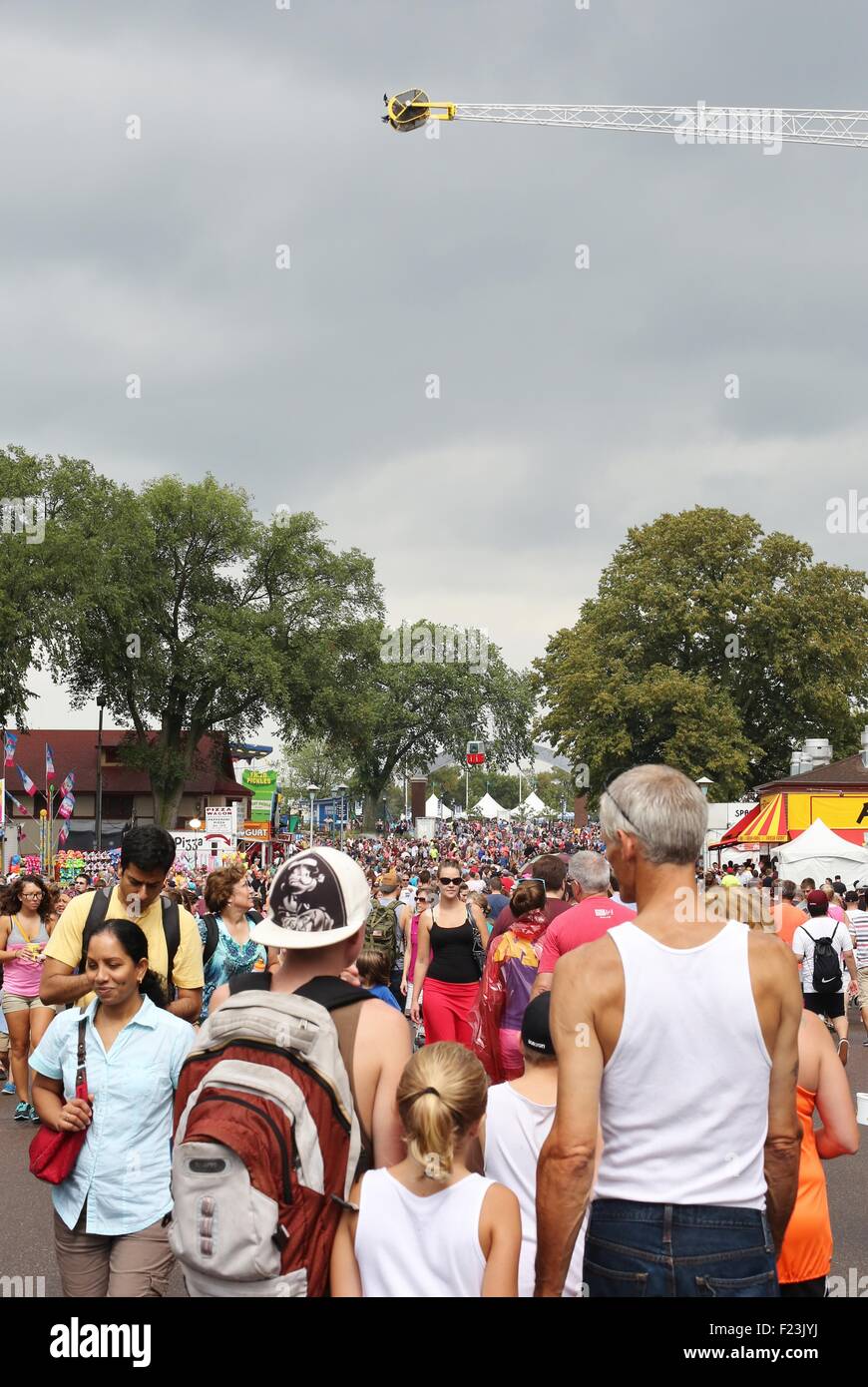 Crowds of people walking at the Minnesota State Fair Stock Photo - Alamy
