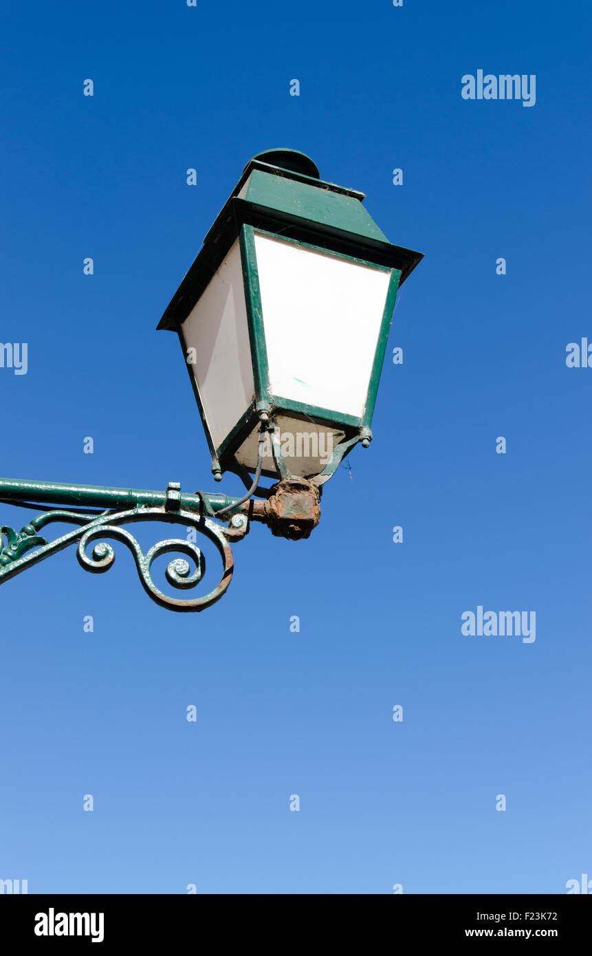Lampost on a blue sky background Stock Photo - Alamy