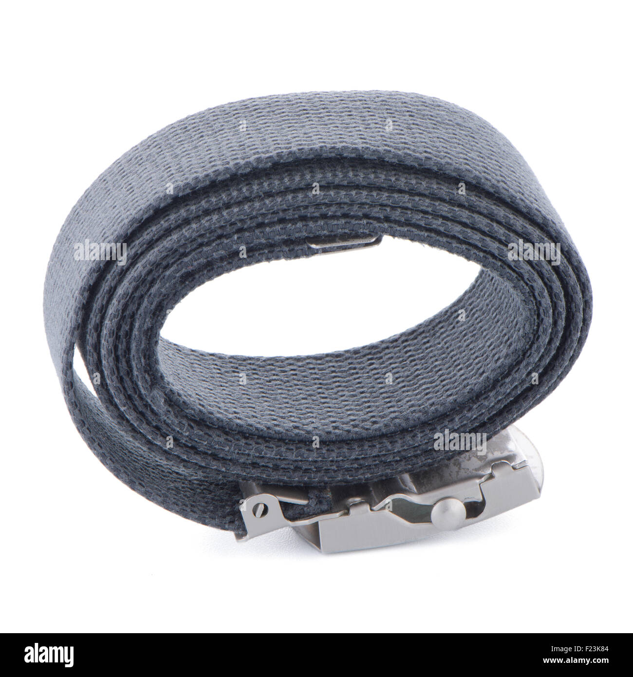 Grey belt on white background Stock Photo - Alamy