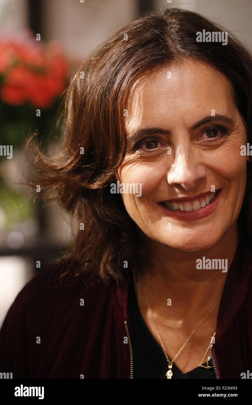 French fashion designer and former model Ines de la Fressange attends ...
