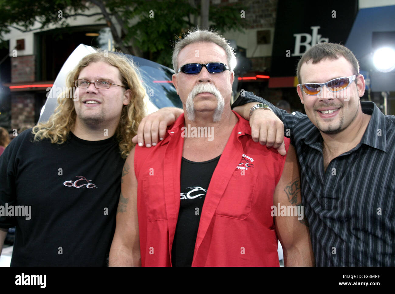 WESTWOOD, CA - JULY 07, 2004: Mike Teutul, Paul Teutul Jr., and Paul ...