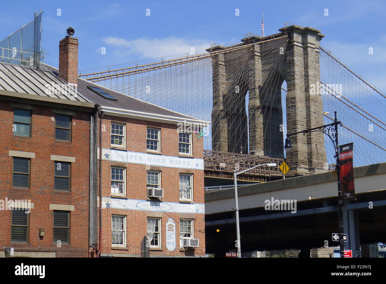 Brooklyn Bridge at Lower Manhattan Stock Photo - Alamy