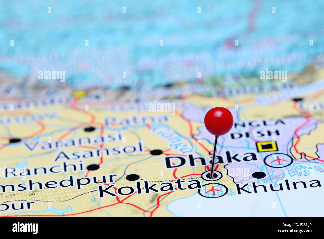 Map of kolkata hi-res stock photography and images - Alamy
