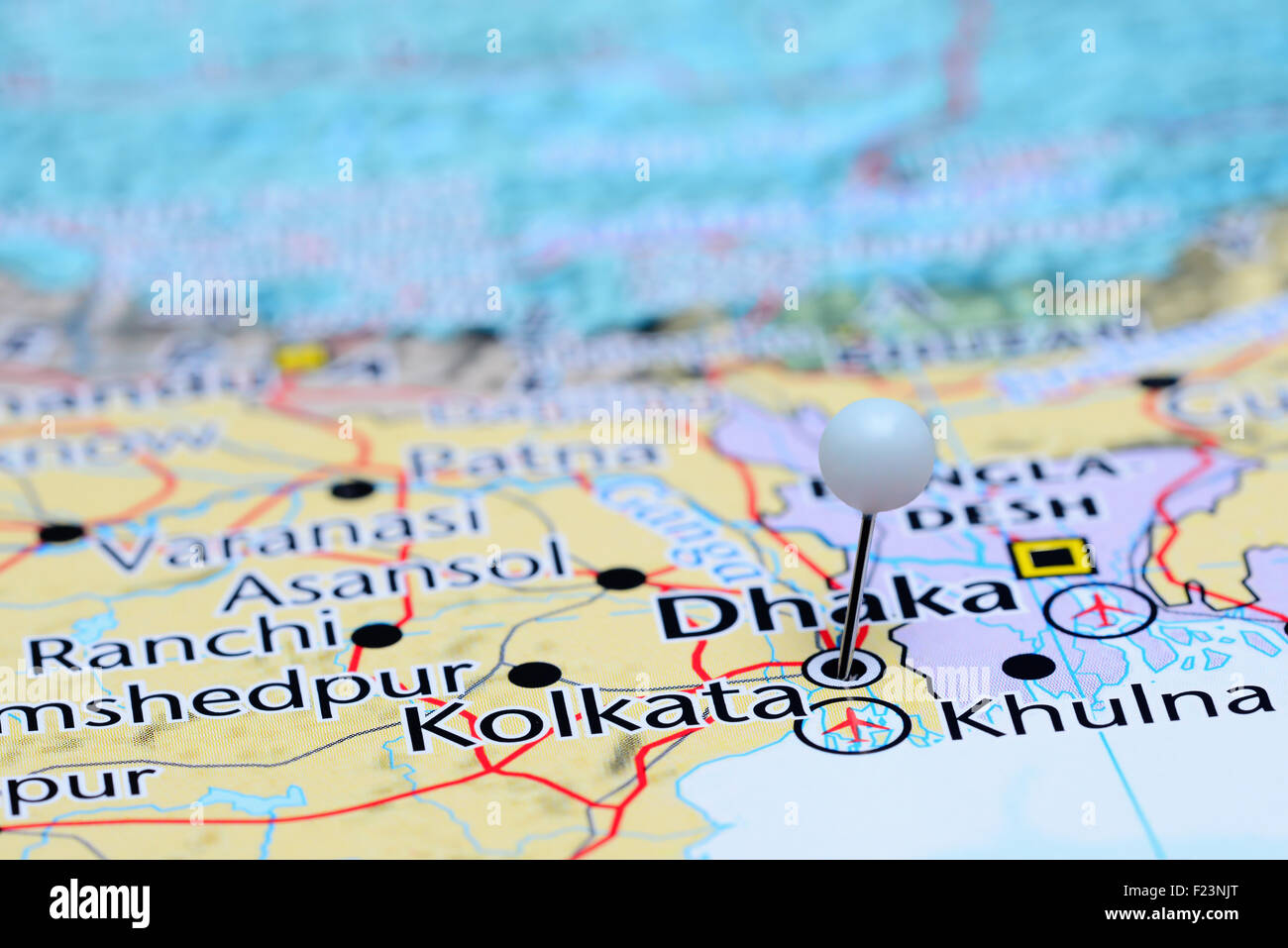 Map of kolkata hi-res stock photography and images - Alamy