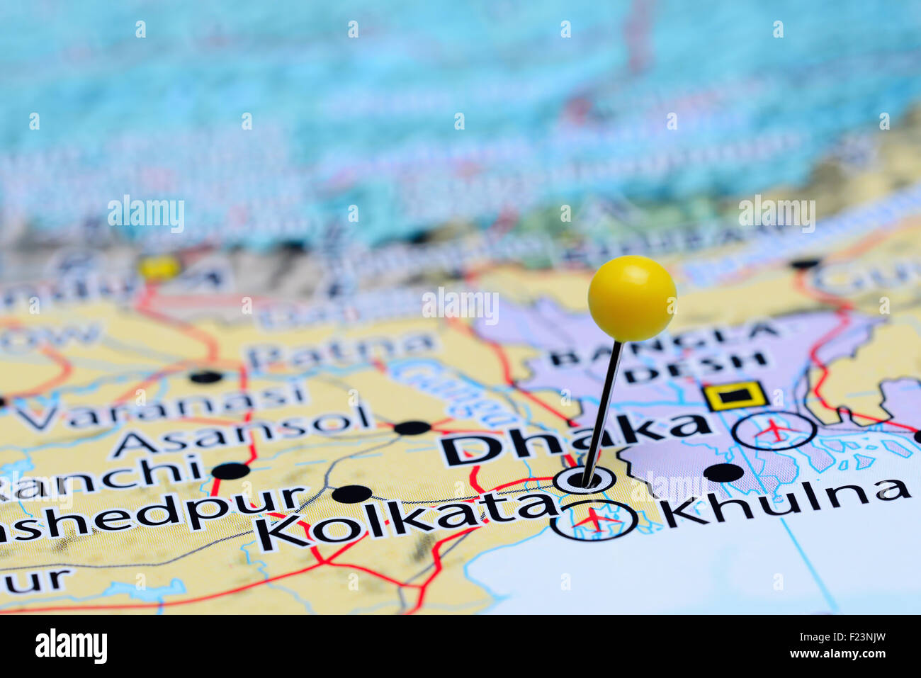 Map of kolkata hi-res stock photography and images - Alamy