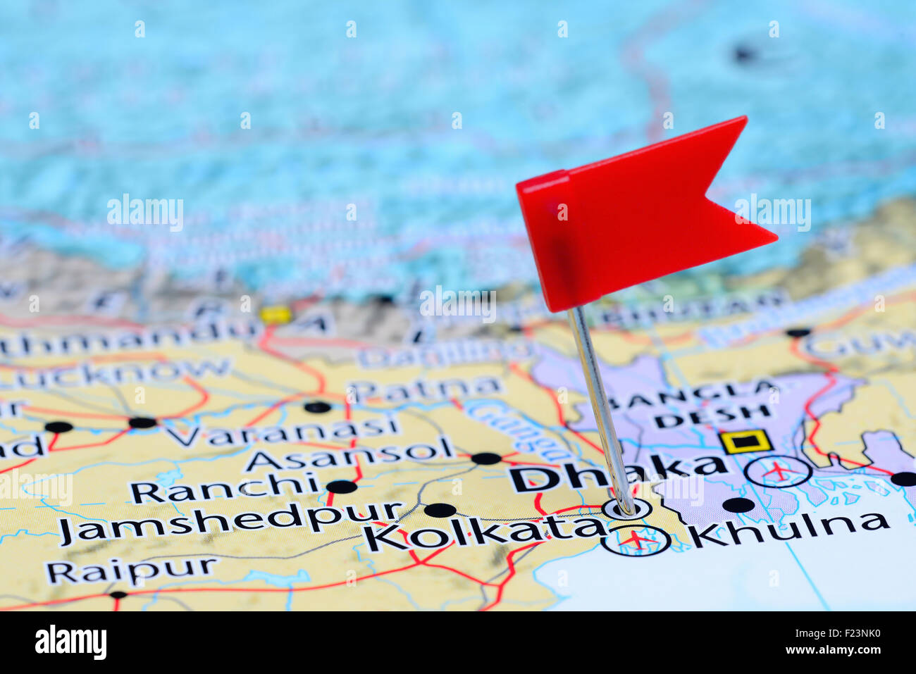 Map of kolkata hi-res stock photography and images - Alamy