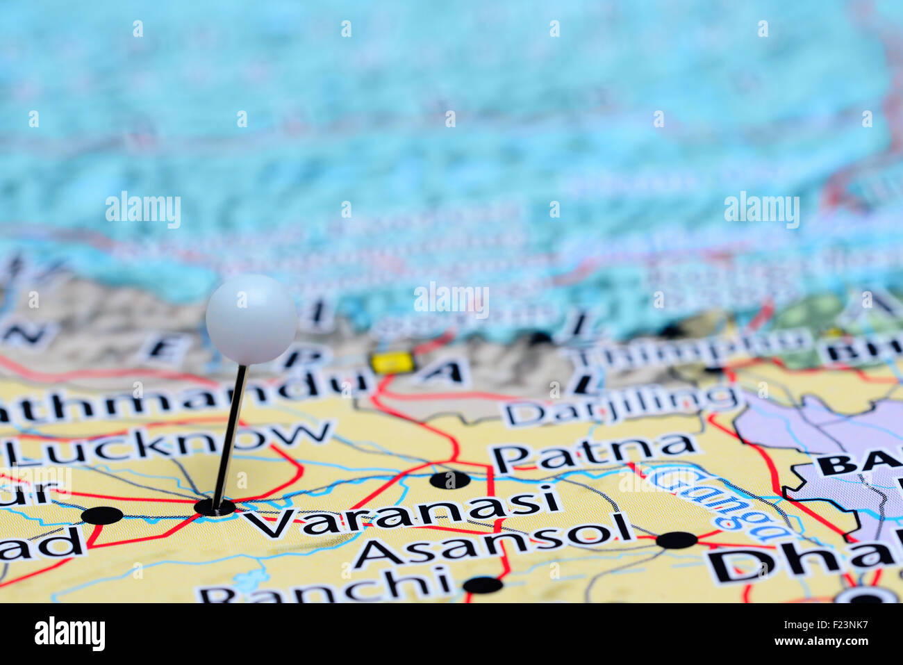 Varanasi map hi-res stock photography and images - Alamy